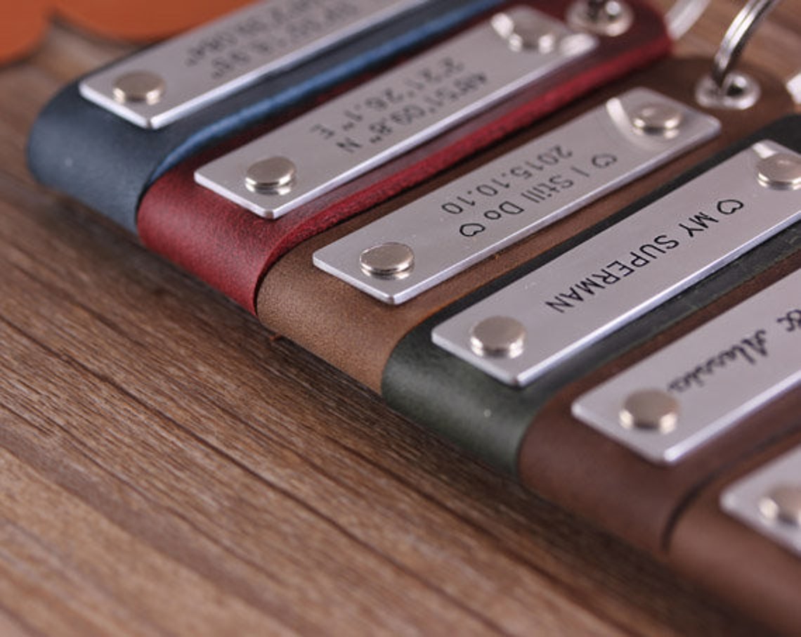 Personalized Infinity Keychain Infinity Symbol Leather - Etsy