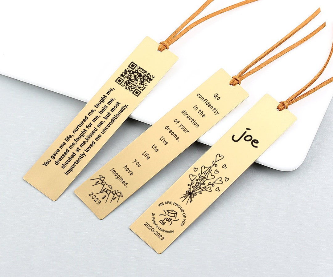 Personalized QR Code Bookmarks, Customized Voice Bookmarks, Graduation ...