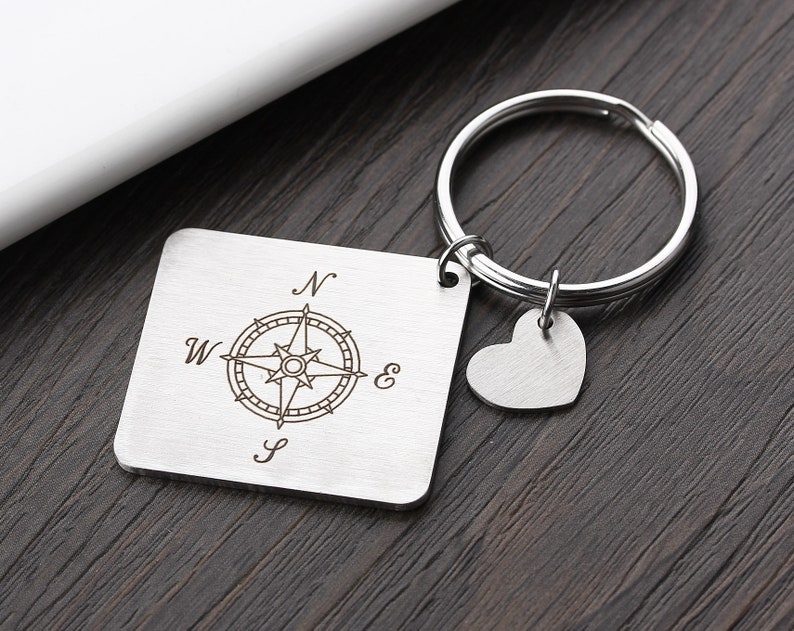 Personalized Calendar Keychain - Hand Stamped Calendar - Date ...