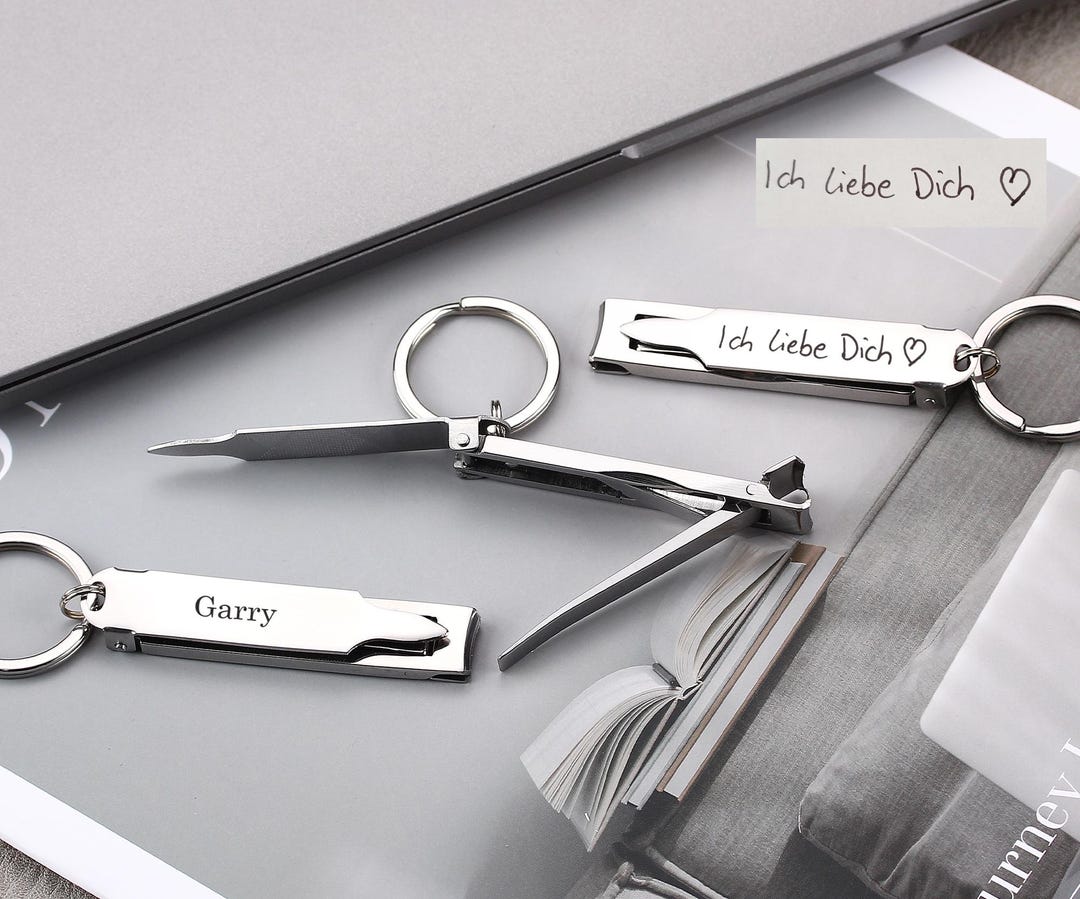 Custom Nail Clipper Keychain, Personalized Portable Fingernail Clippers ...