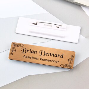 Personalised Name Badge , Engraved Name Badges With Industry Logo ...