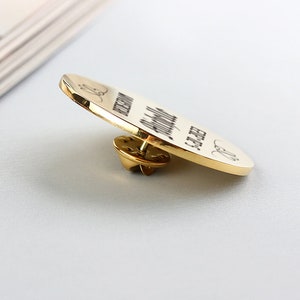 Personalized Name Badge, Stainless Steel Round Brooch, Name Tag for ...