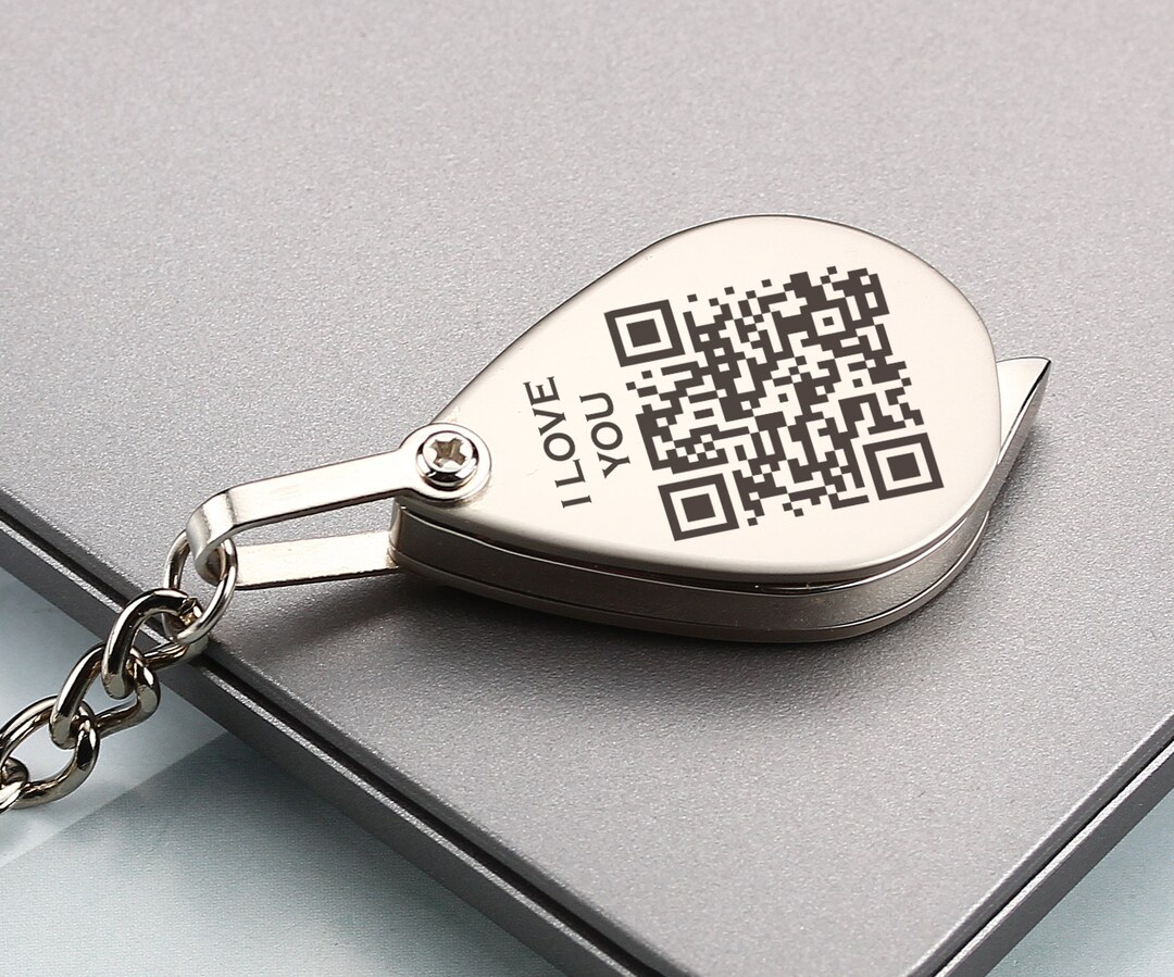 Personalized 20x Portable Pocket Reading Magnifier, Custom QR Code ...