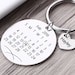 Engraved Calendar Keychain - Personalized Calendar Key Chain - Signature Calendar Keychain ...