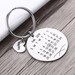Engraved Calendar Keychain - Personalized Calendar Key Chain - Signature Calendar Keychain ...