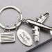 Persoanlized Airplane Key Chain, Custom Actual Handwriting Keyring, 3D ...