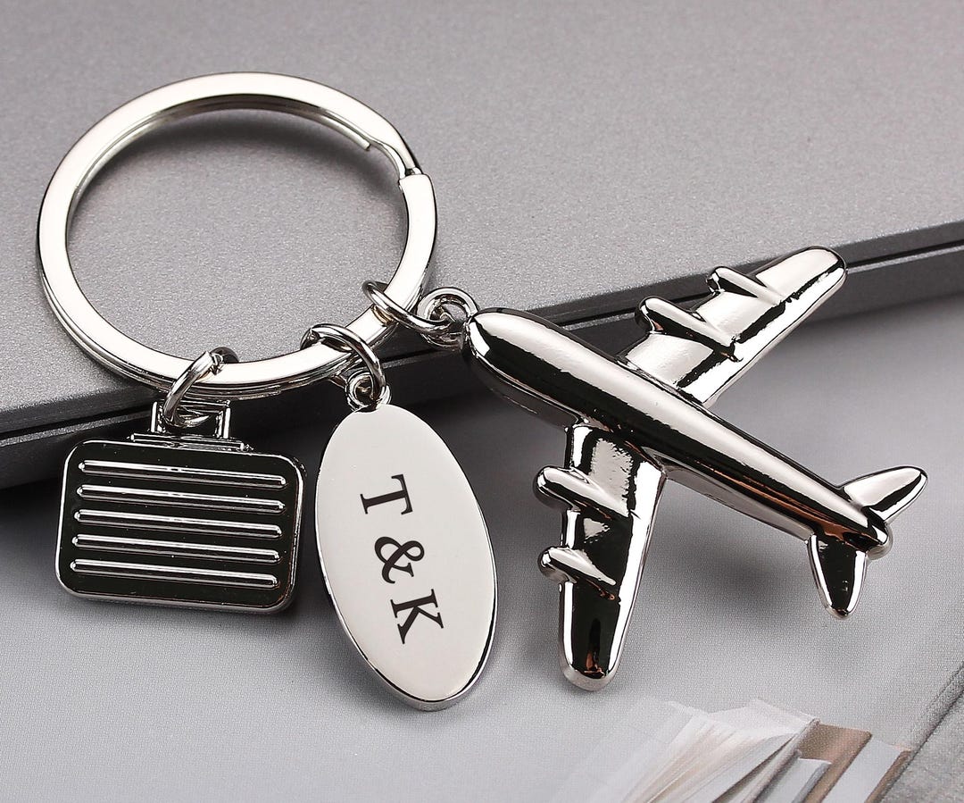 Persoanlized Airplane Key Chain, Custom Aircraft Airplane Model Key ...