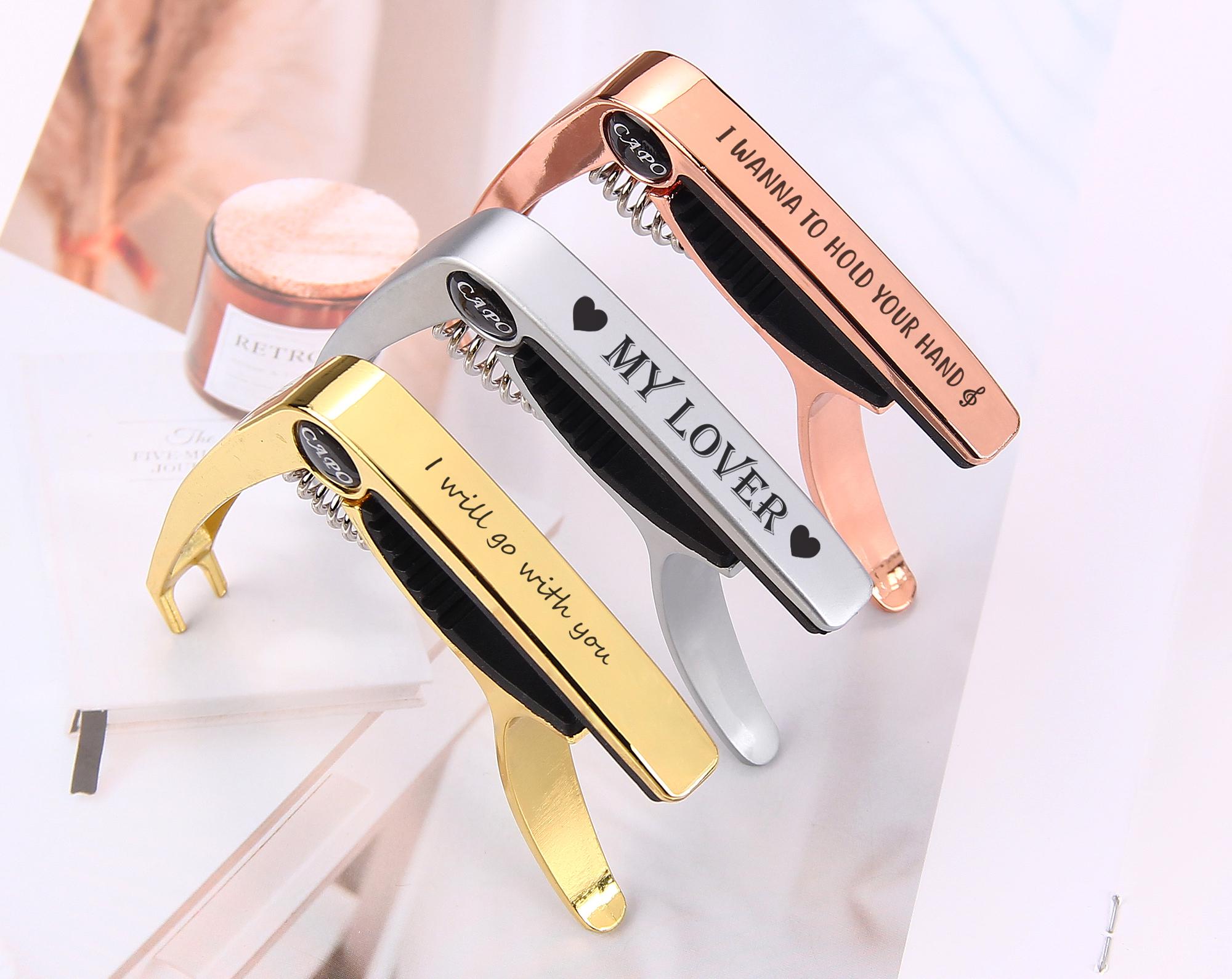 Personalized Metal Guitar Capo for Acoustic and Electric Guitar, Capo ...