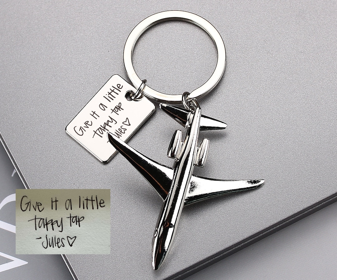 Custom Airplane Key Chain, Fly Safe Keychain Flight Attendants Gift ...