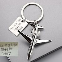 Persoanlized Airplane Key Chain, Creative Aircraft Twin-engine Gift ...