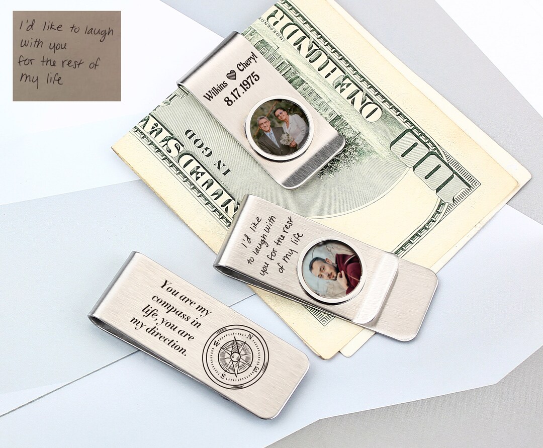Personalized Photo Money Clip, Stainless Steel Money Clip, Custom Money ...