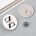 Personalized Name Badge, Stainless Steel Round Brooch, Name Tag for ...