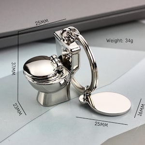 Persoanlized Toilet Key Chain, Custom Name Keychain, 3D Mini Flush ...