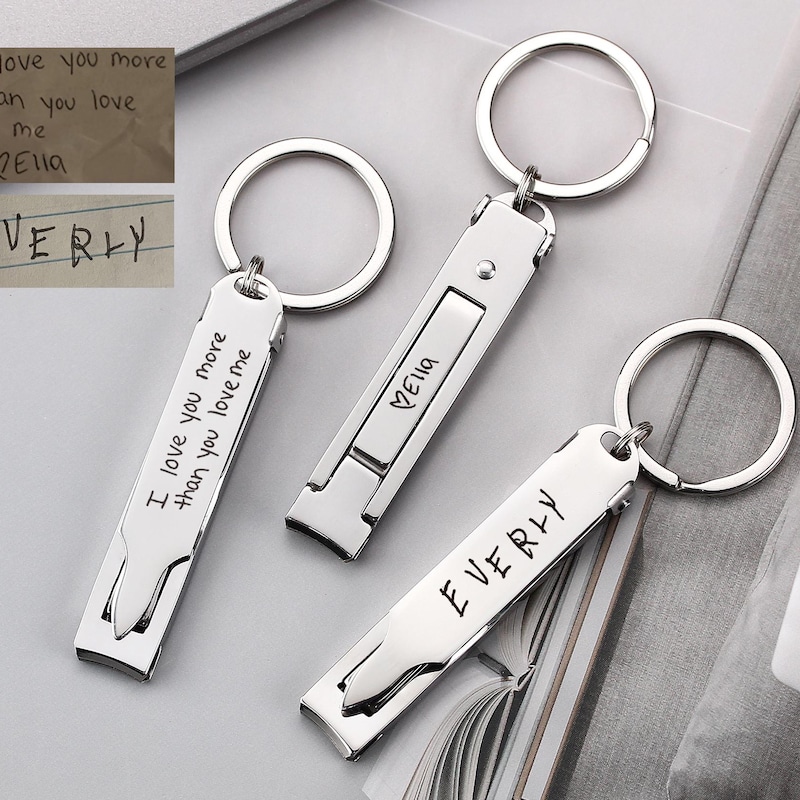 Personalized Nail Clipper Keychain - Etsy