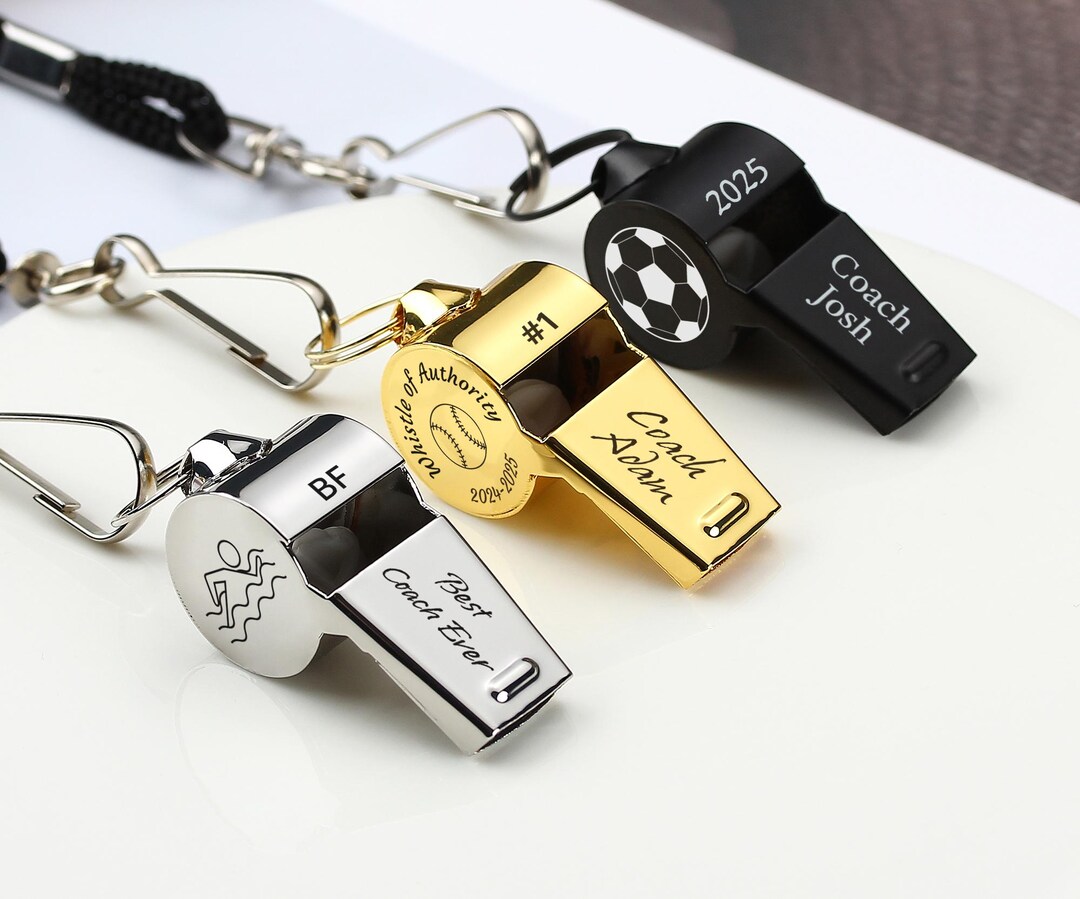 Personalized Whistle for Coaches, Whistle With Lanyard, Whistle Ideal ...