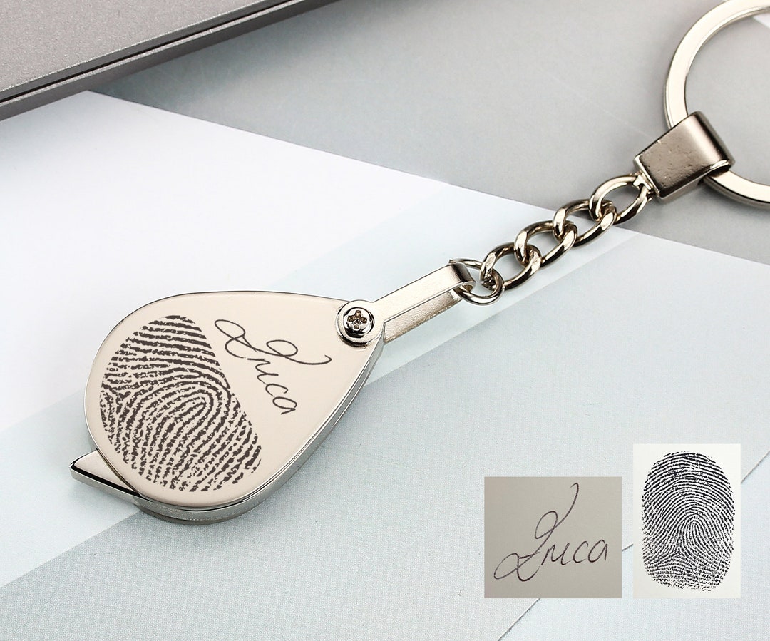 Personalized Portable Pocket Reading Magnifier, Custom Fingerprint ...