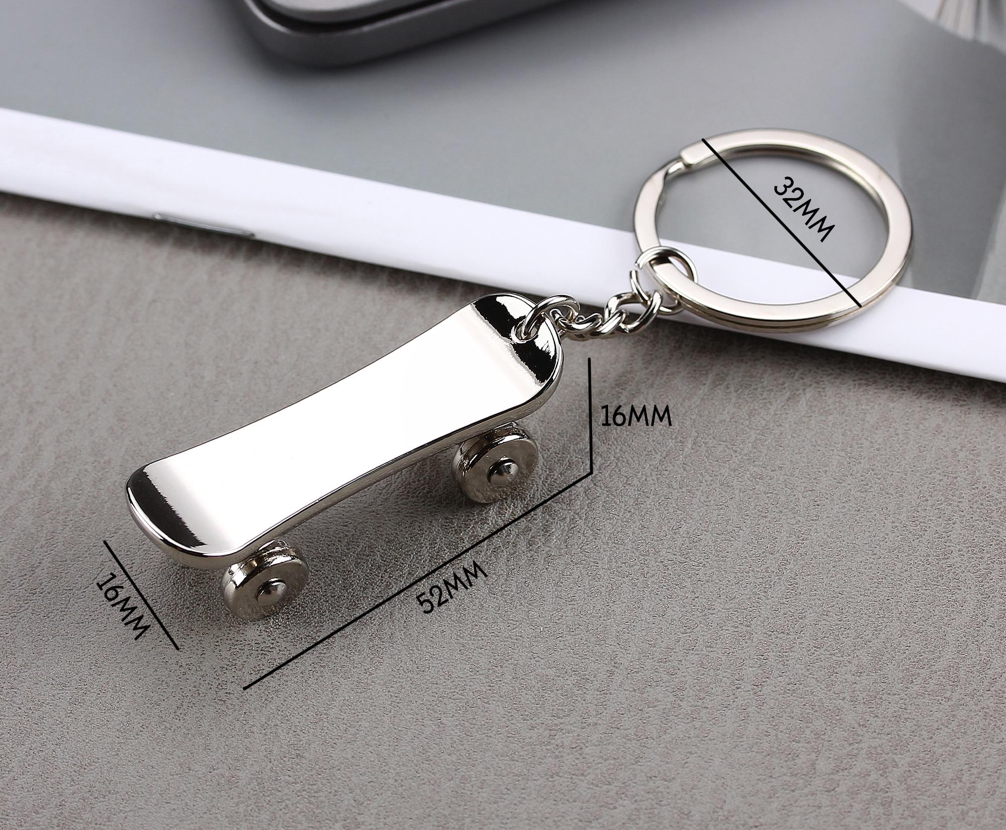 Personalized Skateboard Keychain, Handwriting Memorial Key Chain, Gift ...