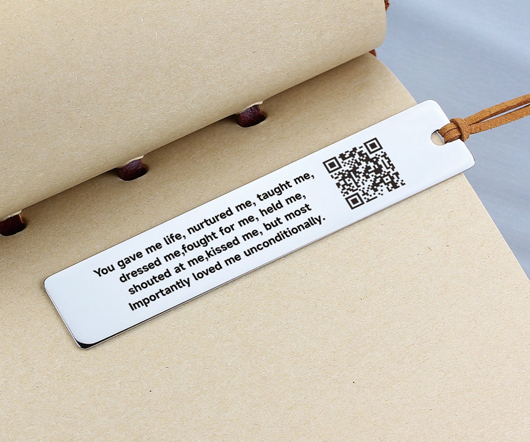 Personalized Customized QR Code Bookmarks, Voice Customized Bookmarks ...
