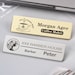 Engraved Name Tag Badges, Personalized Identification With Pin ...