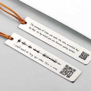 Personalized Customized QR Code Bookmarks, Voice Customized Bookmarks ...