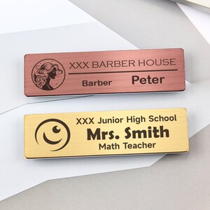 Personalised Name Badge , Engraved Name Badges With Industry Logo ...