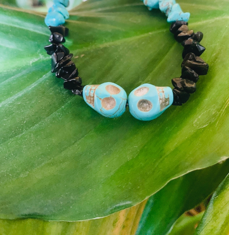 Mens Turquoise Skull Necklace, Mens Skull Necklace, Skull Necklace ...