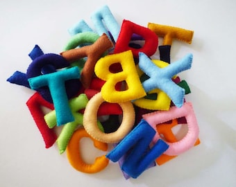 Felt Alphabet, Felt Letters, Toys for Kids, Learning Letters A-Z ...