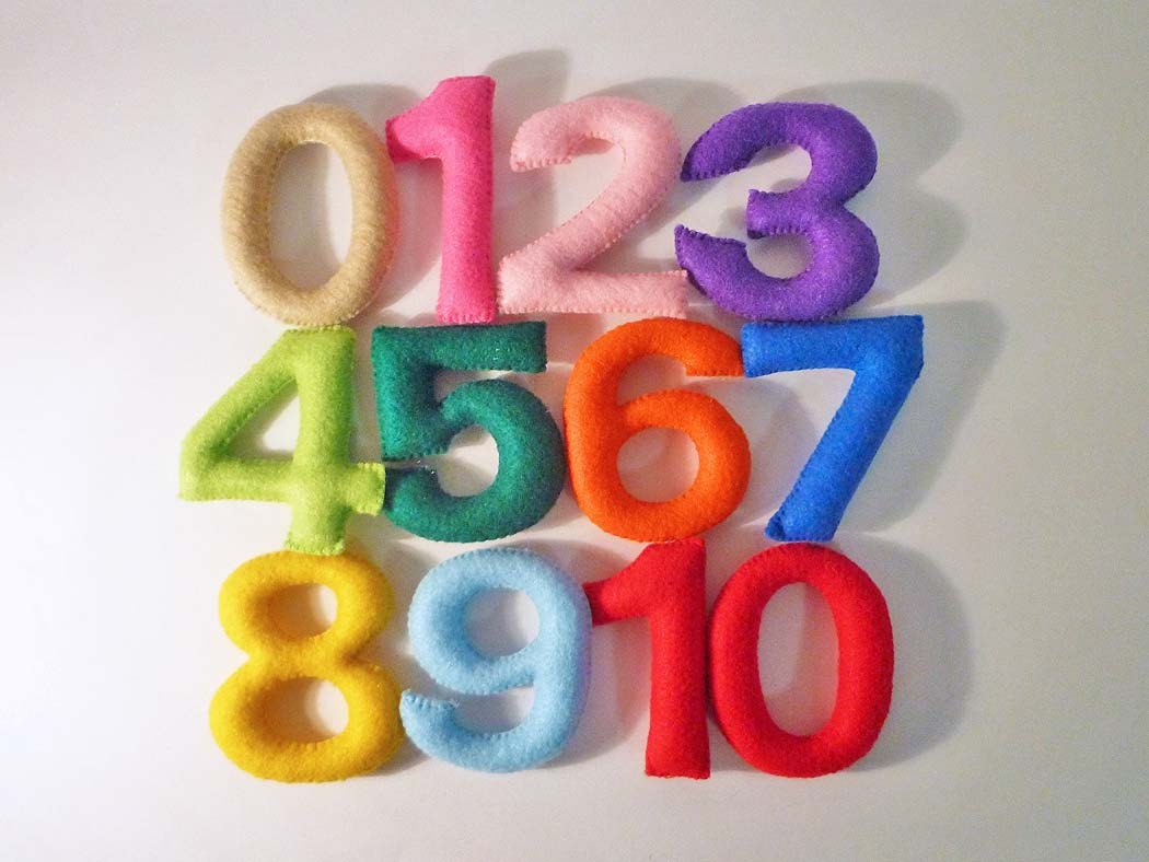 Felt Stuffed Numbers, Numbers Set for Kids, Educational Toy - Etsy