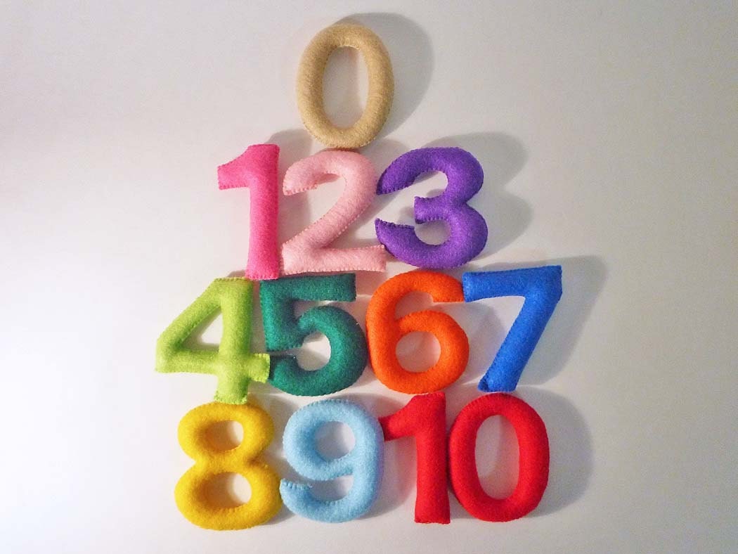 Felt Stuffed Numbers, Numbers Set for Kids, Educational Toy - Etsy
