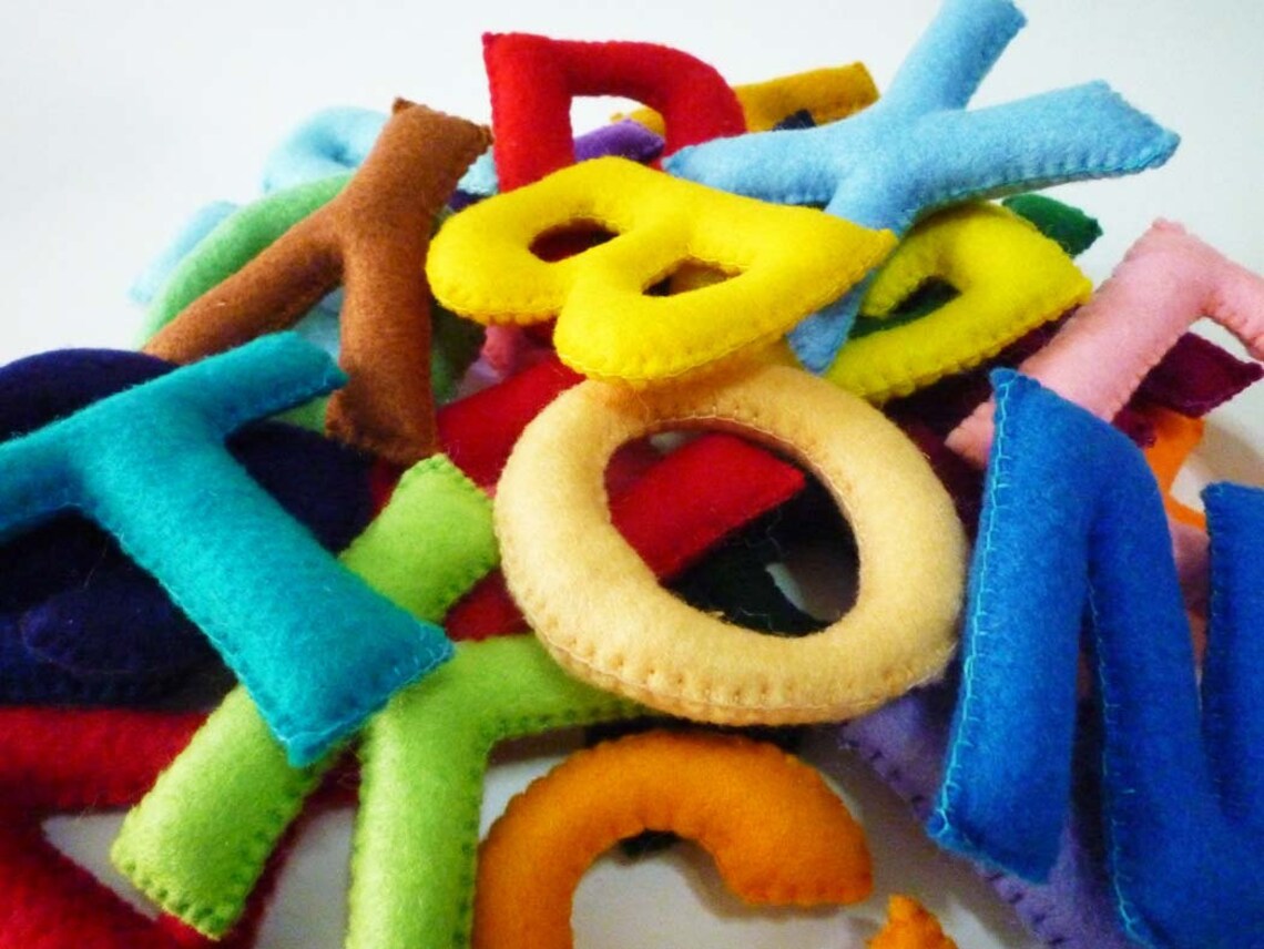 Felt Stuffed Alphabet, Felt Letters for Kids, Educational Toy - Etsy