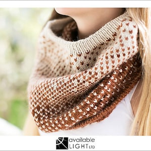COWL KNITTING PATTERN - Halftone - Etsy
