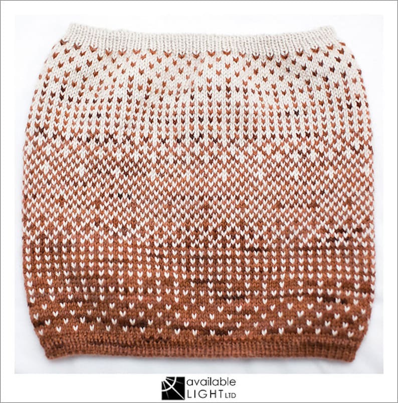 COWL KNITTING PATTERN - Halftone - Etsy