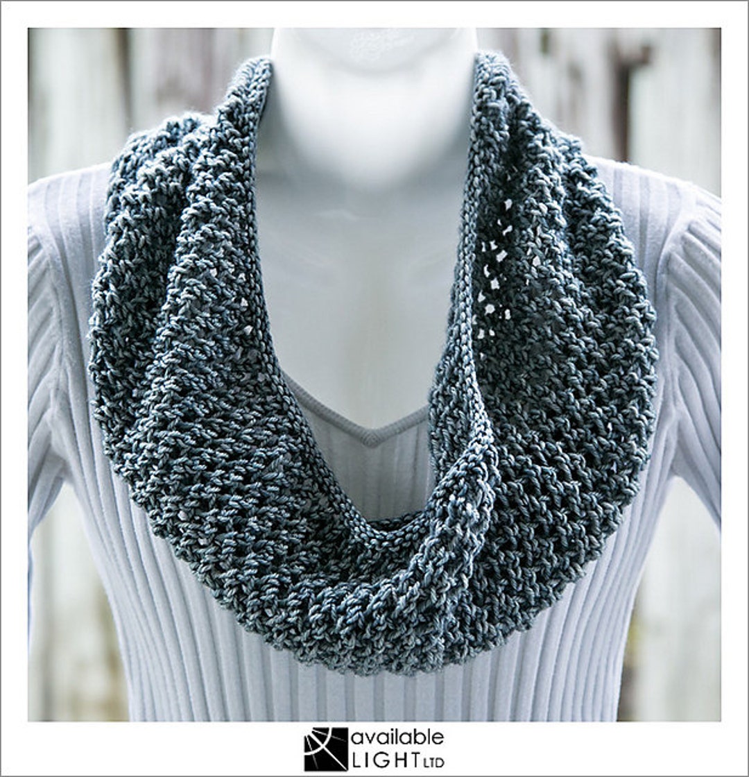 COWL KNITTING PATTERN - Chainmail (add-on Variation for Concertina Cowl ...