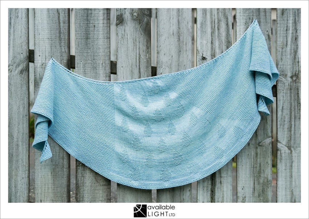 SHAWL KNITTING PATTERN - Sunshower - Etsy