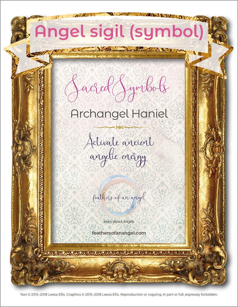 Sacred Symbols: Archangel Haniel & Archangel Chamuel. Angel | Etsy