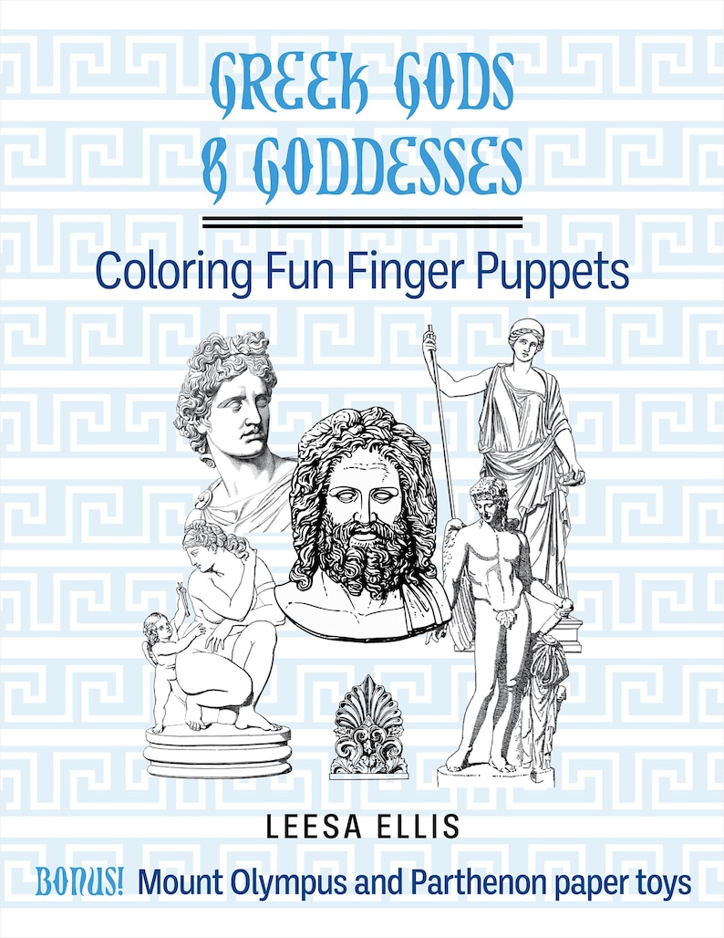 Finger Puppets, Greek Gods, Greek Goddesses, Printable, Downloadable ...