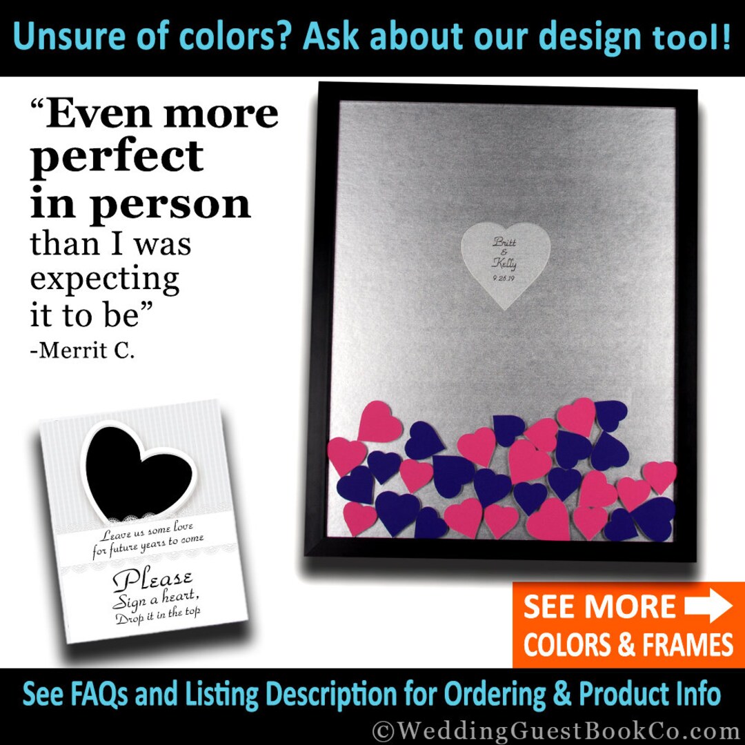 Shadow Box Guestbook Wedding Guest Book Shadowbox Guest Book Wedding ...