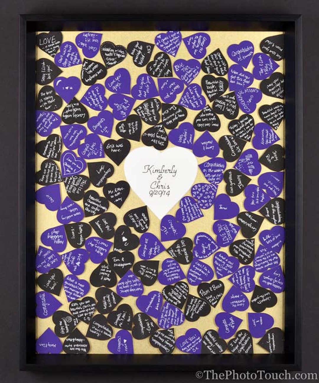 Unique Guestbook Wedding Guestbook Frame Custom Guestbook Alternative ...