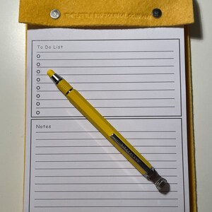 Bright Yellow Felt A5 Refillable Desk Notepad - Bright Yellow With ...