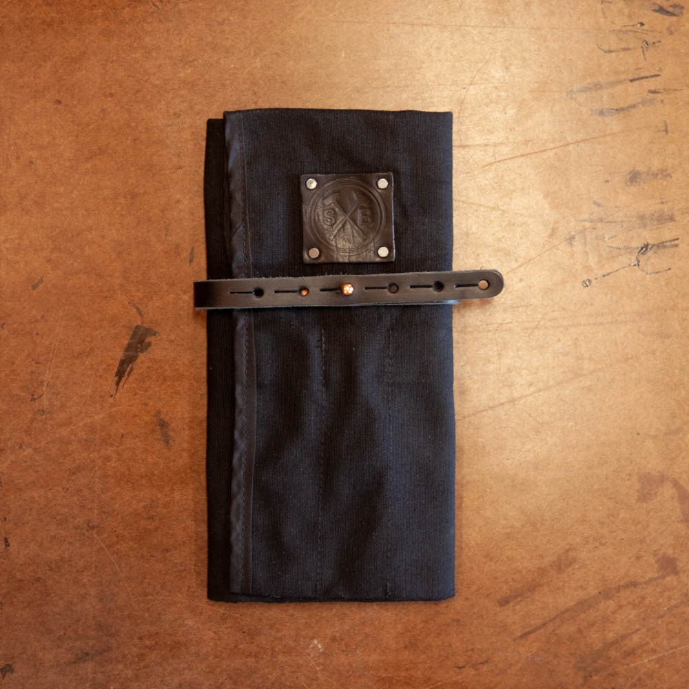The Orville Waxed Canvas Tool Roll Black - Etsy