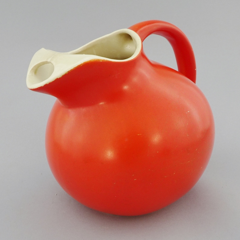 1930s 1940s Vintage Orange Ball Pitcher by Red Wing Mccoy - Etsy