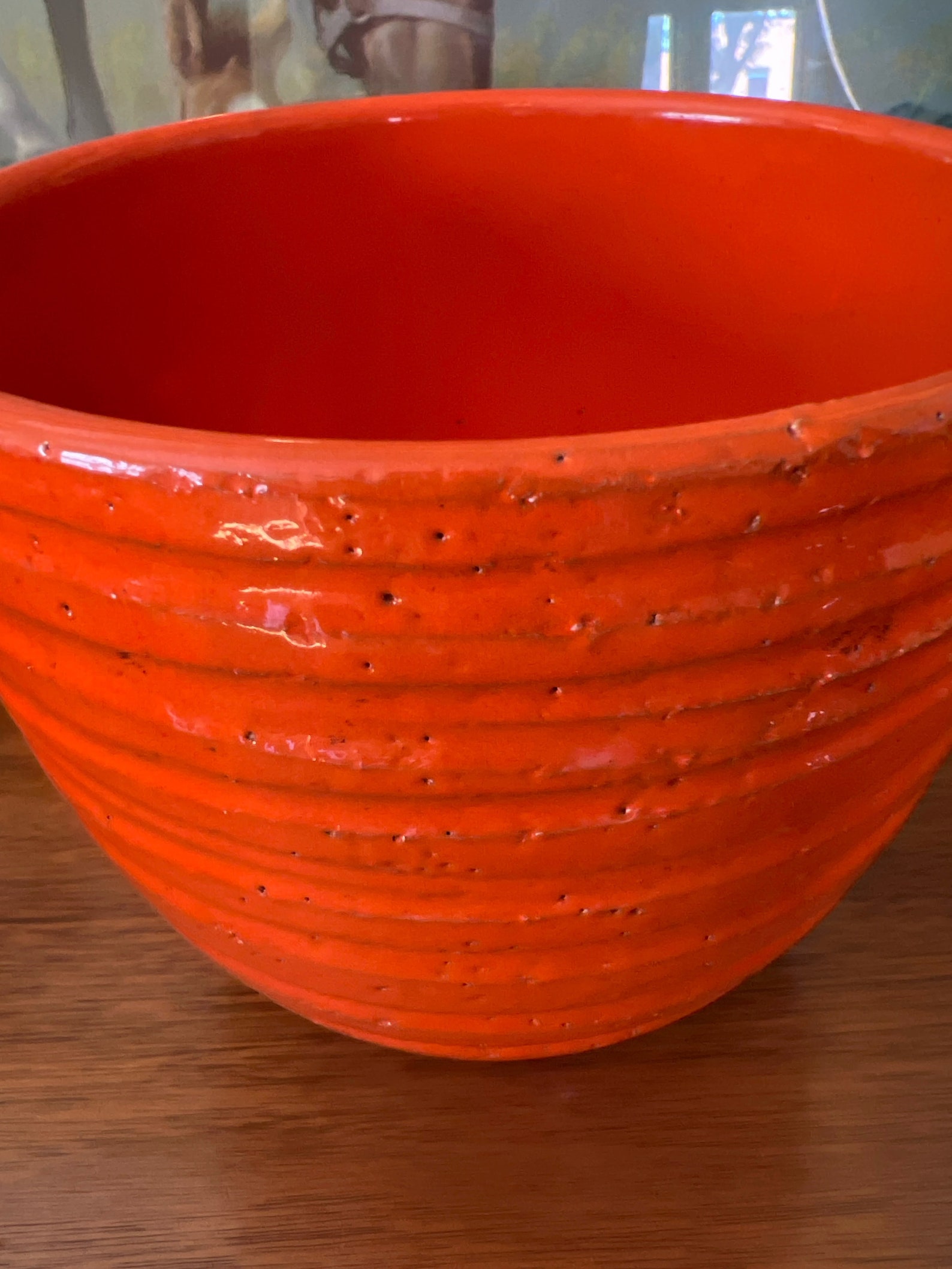 Midcentury Bitossi Orange Planter - Etsy