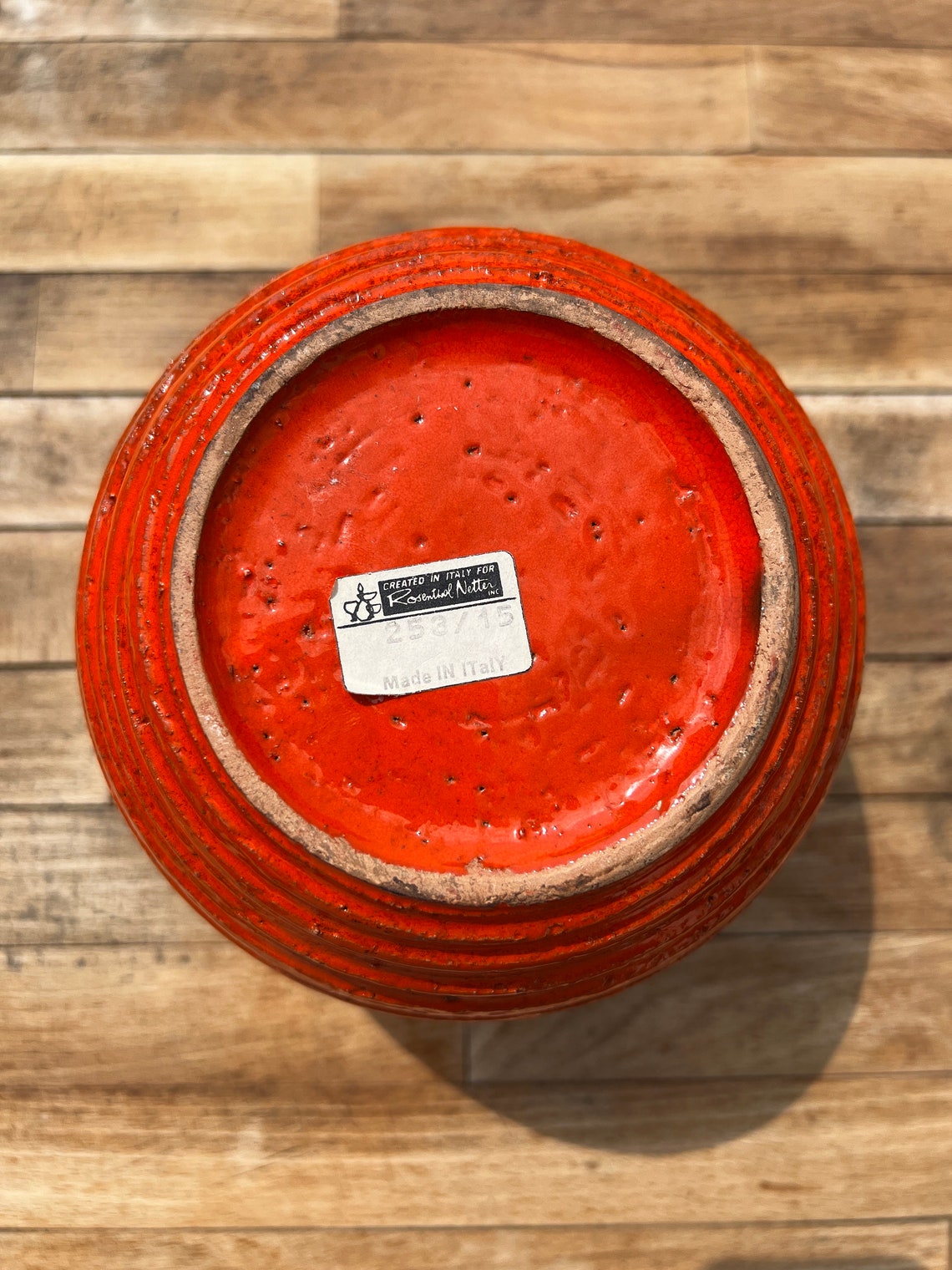 Midcentury Bitossi Orange Planter - Etsy