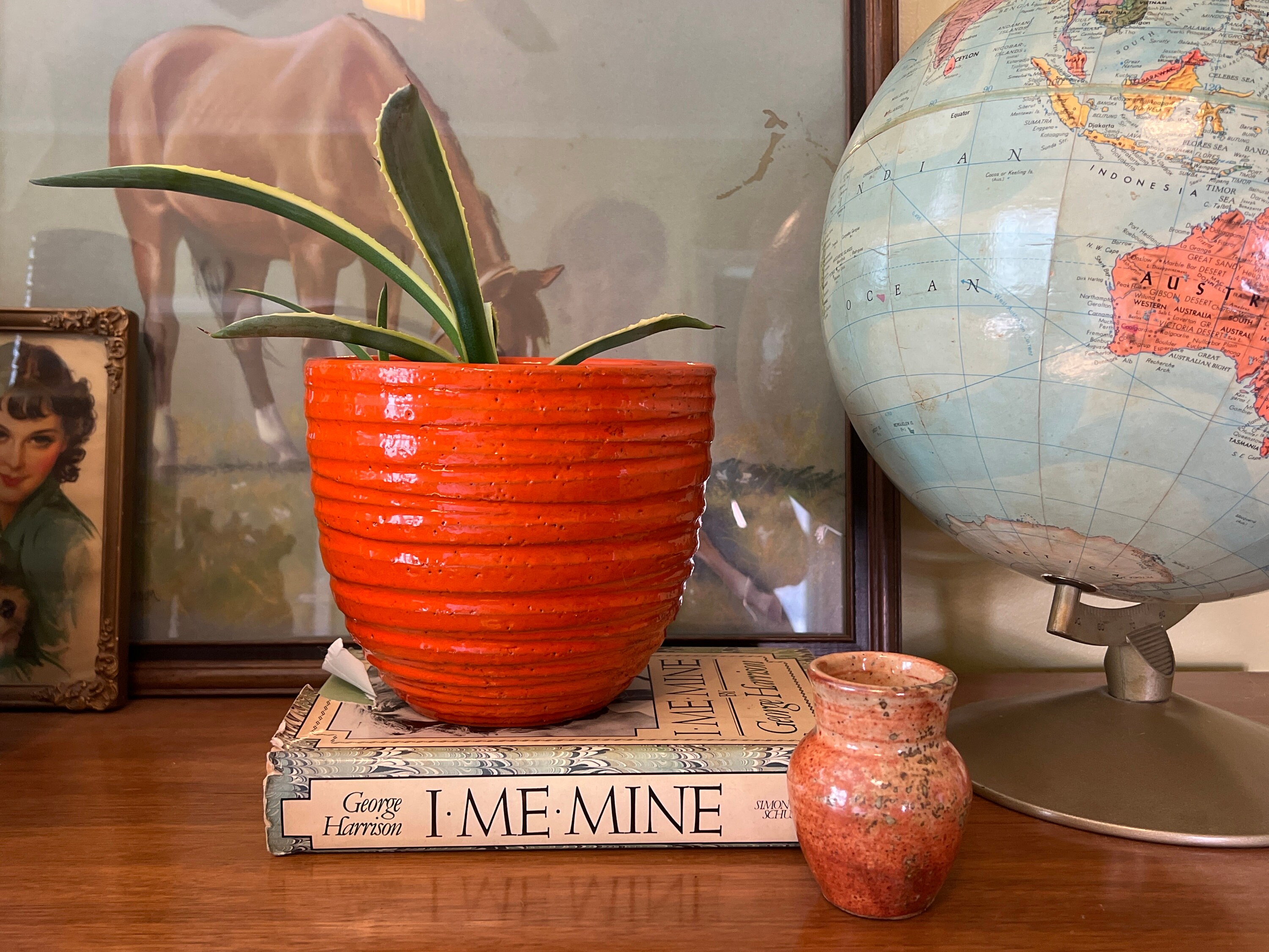 Midcentury Bitossi Orange Planter - Etsy