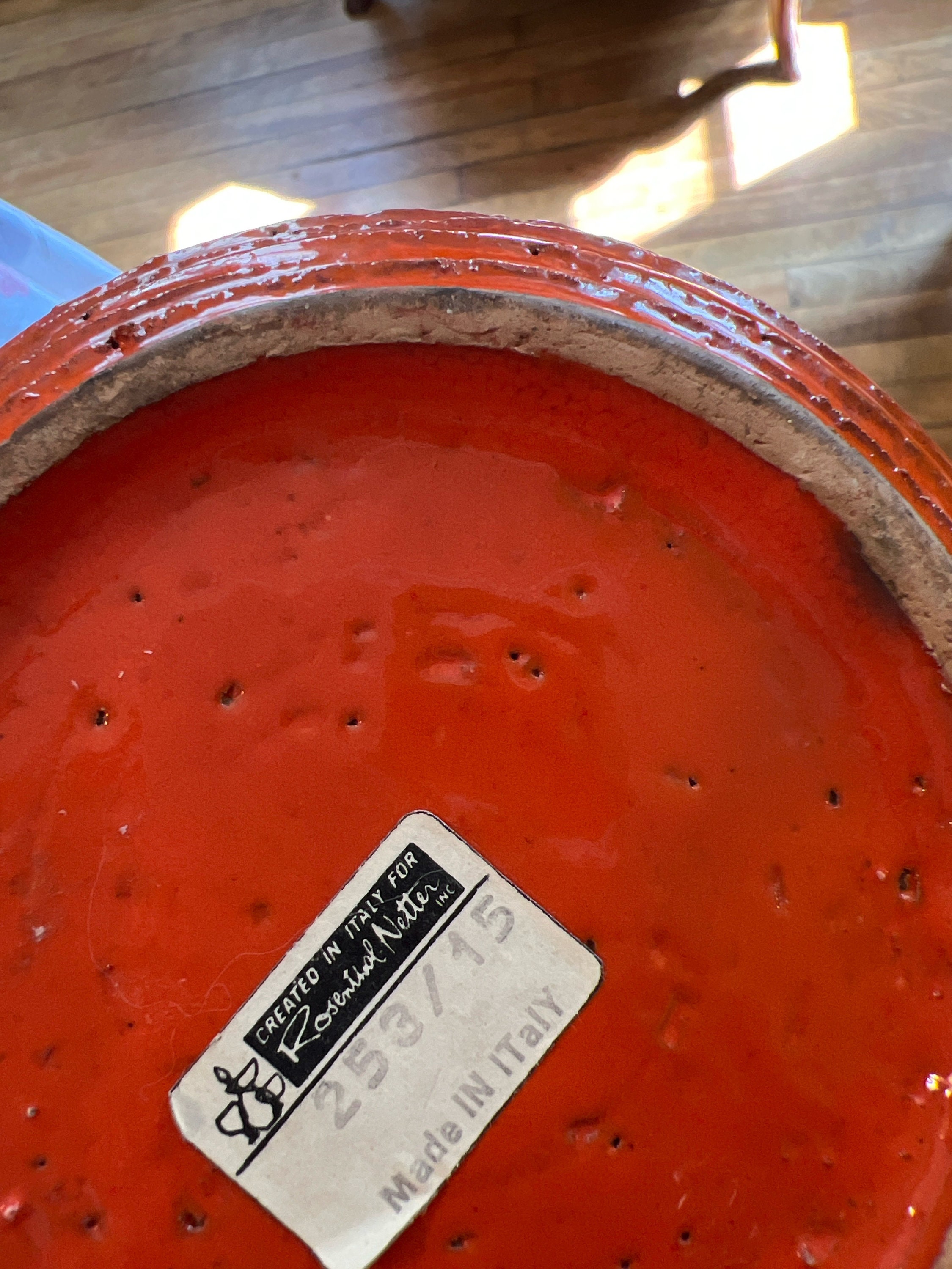 Midcentury Bitossi Orange Planter - Etsy