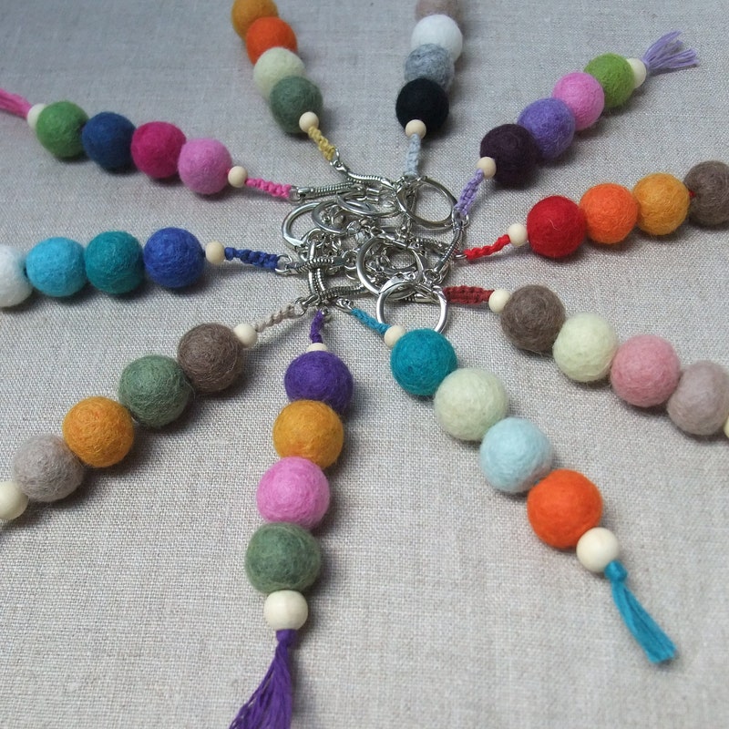 Felt Key Chain - Etsy