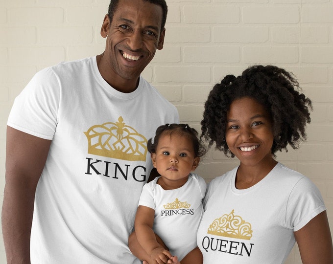 Royal Family Shirt Set. 3 Shirts Minimum. King. Queen.princess. Prince ...