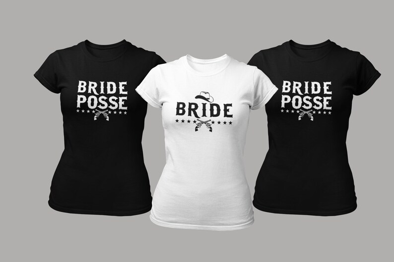 Western Bride or Bride Posse Unisex or Ladies Fitted Shirt. Gift for ...