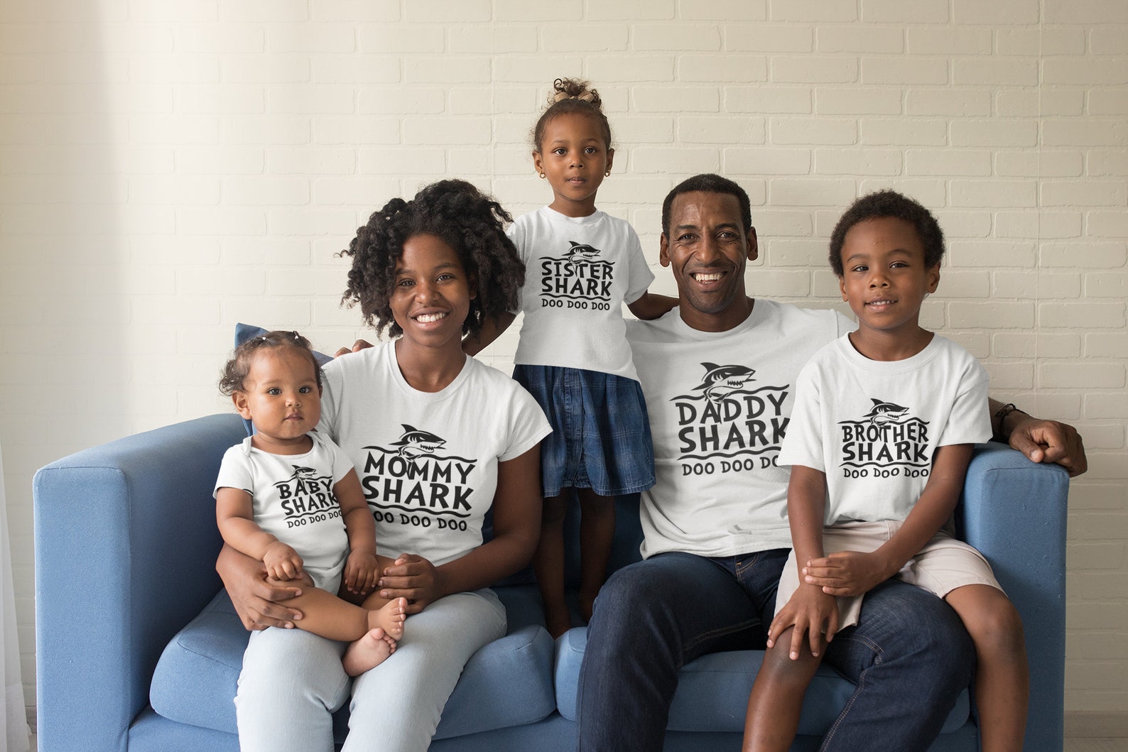 Family Shark Set. 3 Shirts Minimum. Mama Shark. Daddy Shark. Baby Shark ...