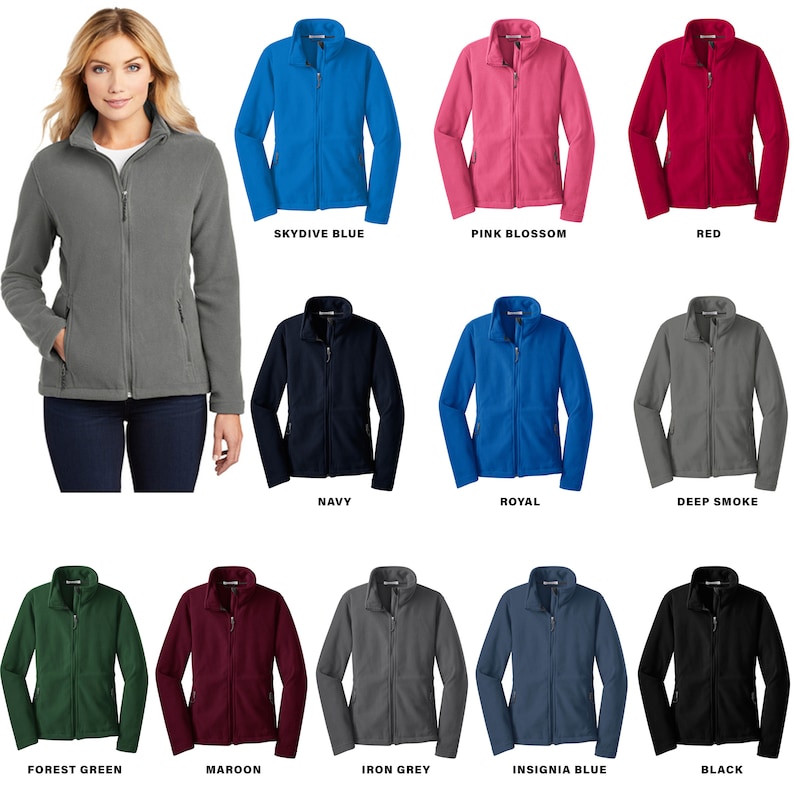 Embroidered Ladies Personalized Teacher Fleece Jacket. Fully ...